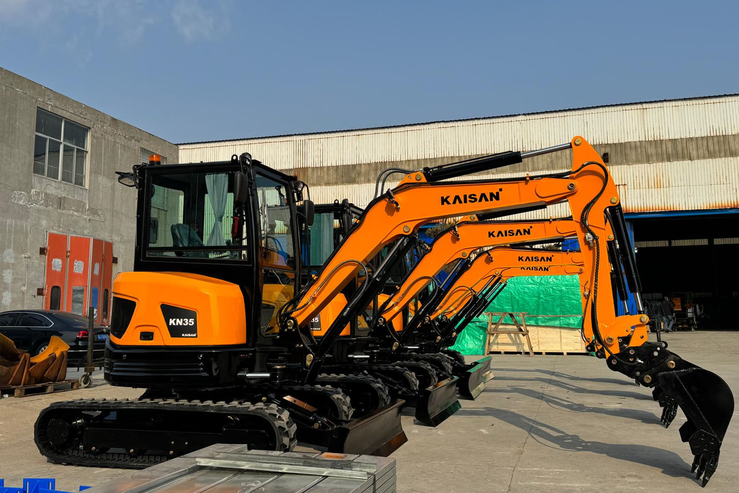 Shandong KAISAN Excavator Factory to export 20 units of compact ...
